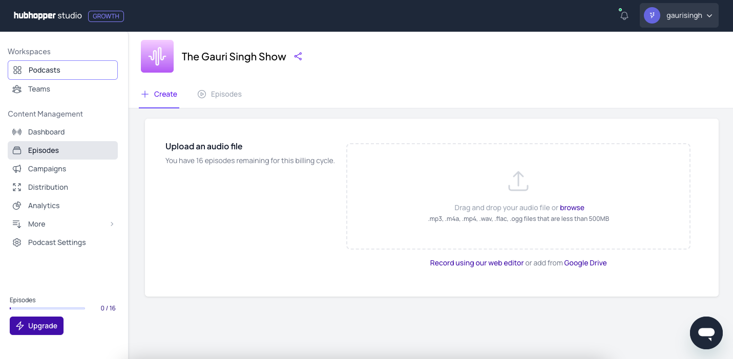 How To Edit Your Episode on Hubhopper with Headliner's Eddy? – Hubhopper Help Center