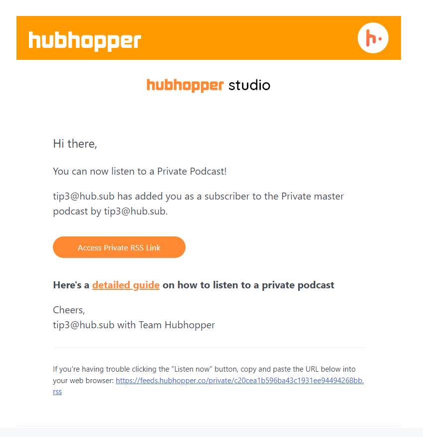 How do I Subscribe & Listen to a private podcast? – Hubhopper Help Center