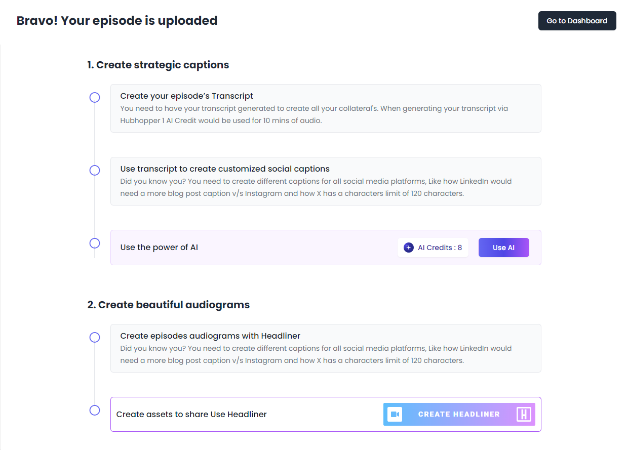 How to use Headliner to create Audiograms? – Hubhopper Help Center